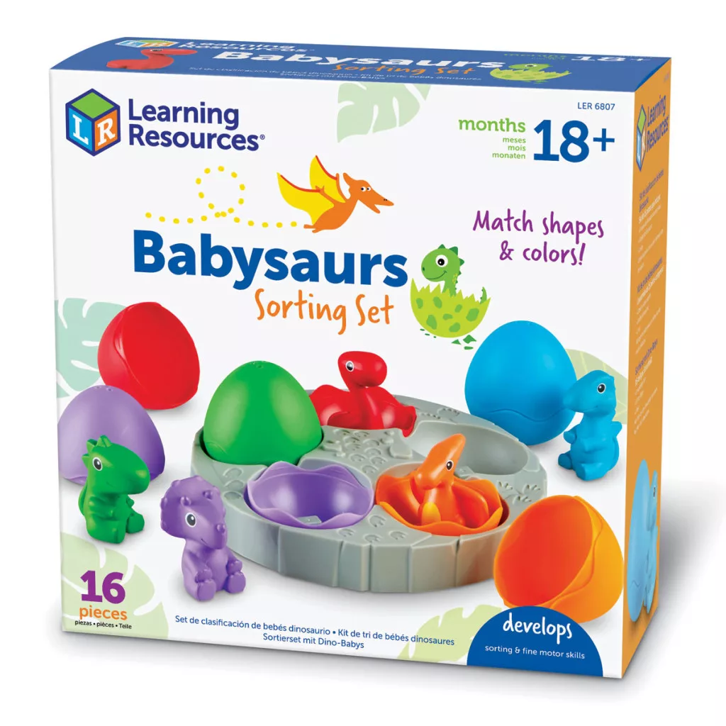 Bébidinók szortírozó készlet - Babysaurs Sorting Set - Katic