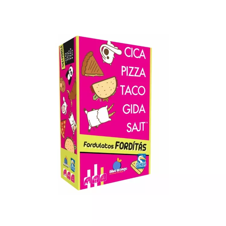 Cica, pizza, taco, gida, sajt – Fordulatos fordítás társasjá